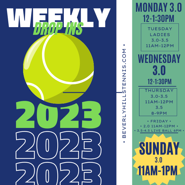 Drop Ins – Beverly Hills Tennis